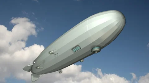 Blimp Zeppelin Animation HD | Stock Video | Pond5