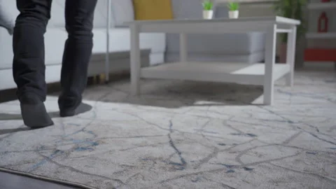 Blind man walking around the house with ... | Stock Video | Pond5