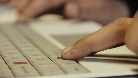 Blind School Boy Using Keyboard during a... | Stock Video | Pond5