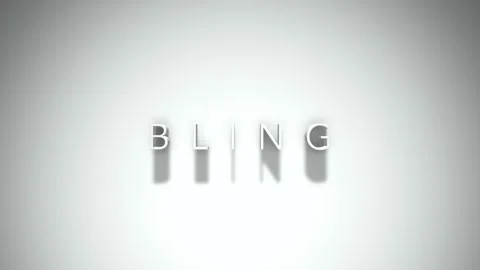 bling 3D title animation with shadows on... | Stock Video | Pond5