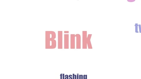 Blink Animated Word Cloud Isolated On Wh... | Stock Video | Pond5