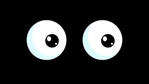 blinking eyes animated icon round eyes b... | Stock Video | Pond5