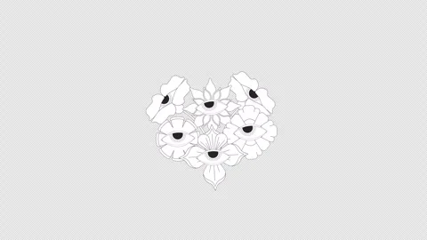 Blinking eyes flowers bouquet psychedeli... | Stock Video | Pond5