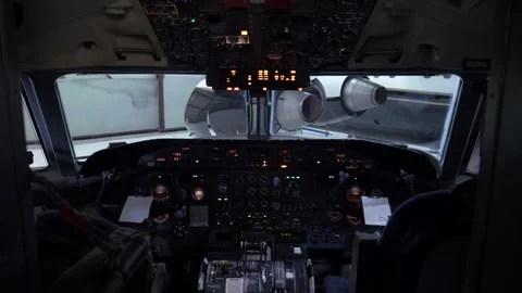 Blinking flight instruments on airplane ... | Stock Video | Pond5