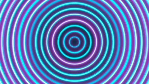 Blinking Neon Circle Frame Seamless Loop... | Stock Video | Pond5