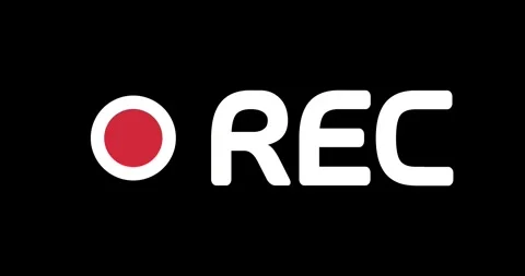 Blinking Red Record Button With TV inter... | Stock Video | Pond5