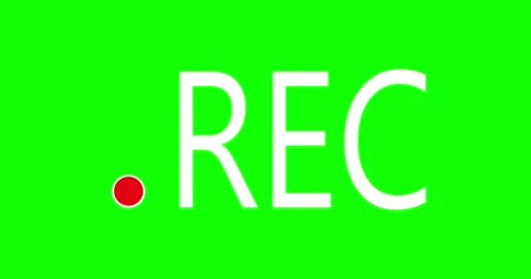Blinking Red Record Button With TV inter... | Stock Video | Pond5