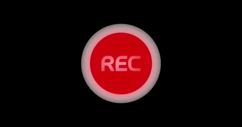 Blinking Red Record Button With TV inter... | Stock Video | Pond5