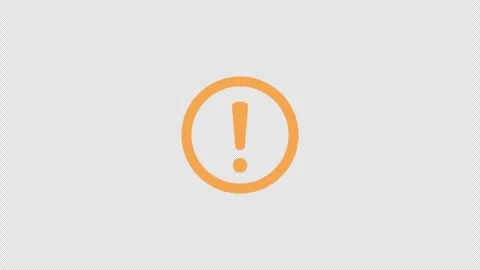 Blinking Yellow circular Warning symbol ... | Stock Video | Pond5