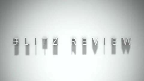 blitz review 3D title animation white te... | Stock Video | Pond5