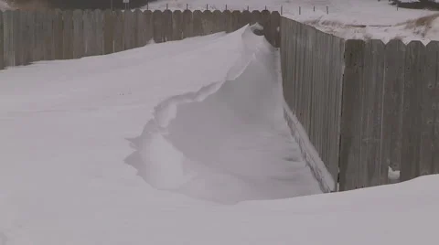 Blizzard snow and high wind in severe sn... | Stock Video | Pond5