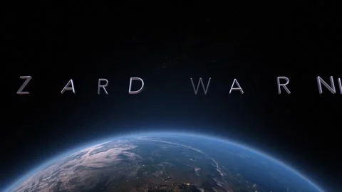 Blizzard warnings 3D title animation on ... | Stock Video | Pond5