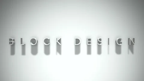 block design 3D title animation white te... | Stock Video | Pond5