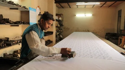 Block Printing Design Stock Video Footage | Royalty Free Block Printing ...