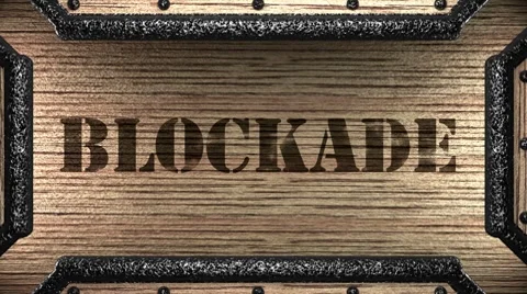 Blockade Symbol Stock Footage ~ Royalty Free Stock Videos | Pond5