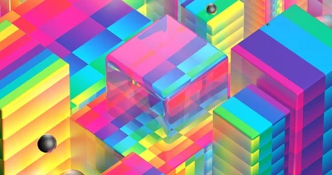 Blocks making patterns. | Stock Video | Pond5