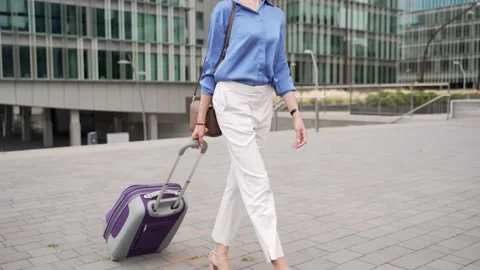 Blond Professional Woman walking outside... | Stock Video | Pond5