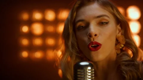 Girl Lips Singing Close Up Stock Video Footage | Royalty Free Girl Lips ...