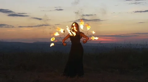 Fire Black Female Stock Videos – Royalty-Free HD & 4K Videos | Pond5