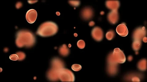blood cells fly in space. cinematic back... | Stock Video | Pond5