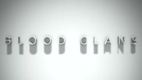 blood clans 3D title animation with shad... | Stock Video | Pond5