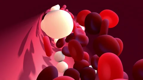 Blood clot, animation | Stock Video | Pond5