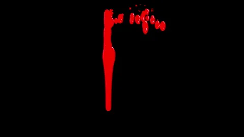 Dripping Blood Alpha Stock Video Footage | Royalty Free Dripping Blood ...