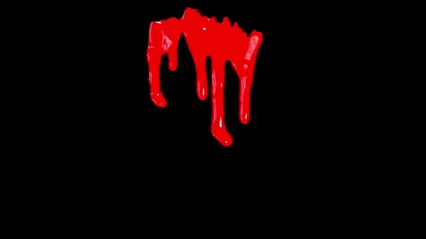 Dripping Blood Alpha Stock Video Footage | Royalty Free Dripping Blood ...