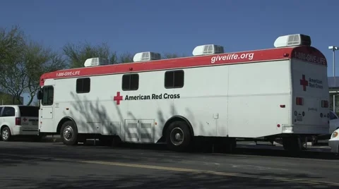 Blood Donation Bus Stock Video Footage | Royalty Free Blood Donation ...