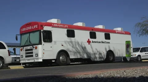 Blood Donation Bus Stock Video Footage | Royalty Free Blood Donation ...