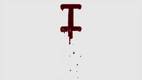 Blood Drip Alphabet for Horror-Themed De... | Stock Video | Pond5