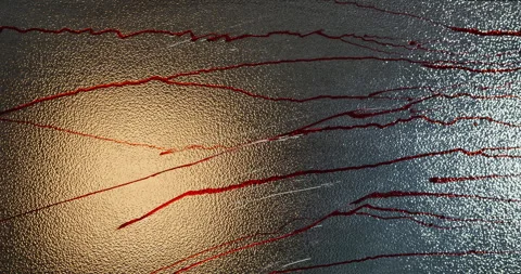 Blood dripping down on Frosted Glass, Ve... | Stock Video | Pond5