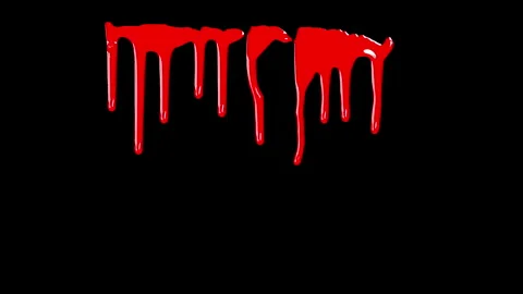 Blood dripping on the wall, alpha black ... | Stock Video | Pond5