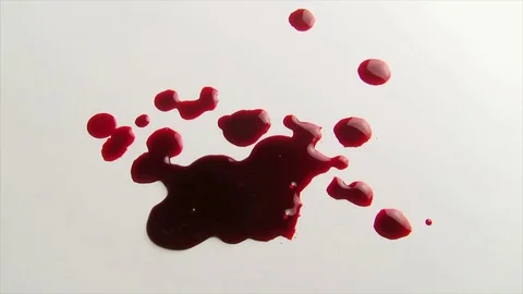 Blood Drops Falling