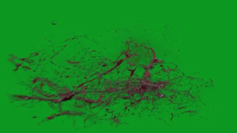 Blood Explosion high quality green scree... | Stock Video | Pond5