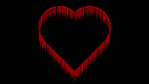 Blood heart motion graphics with plain b... | Stock Video | Pond5