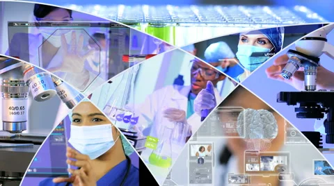 blood motion graphics laboratory microsc... | Stock Video | Pond5