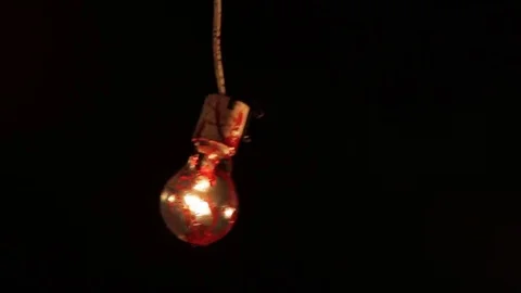 Blood Splash on Light Bulb 02 | Stock Video | Pond5
