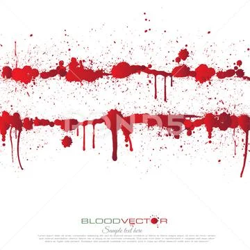 Blood splatter isolated on white background, vector design: Graphic ...
