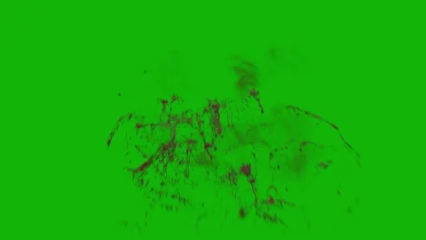 Blood Splatter Overlay Green Screen | Stock Video | Pond5