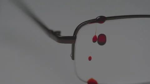 Blood Stained Eye Glasses | Stock Video | Pond5