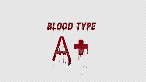 Blood Type A+ Text Title Animation Text,... | Stock Video | Pond5