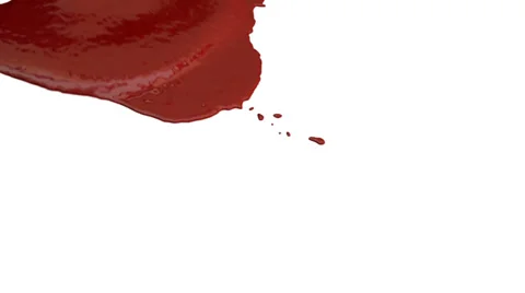 blood wave, isolated on white background... | Stock Video | Pond5