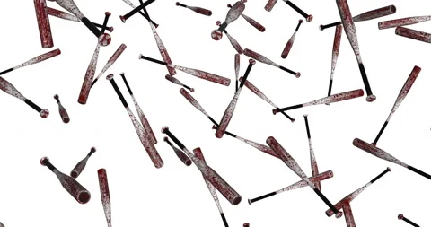 Bloody Bats falling slow motion animatio... | Stock Video | Pond5