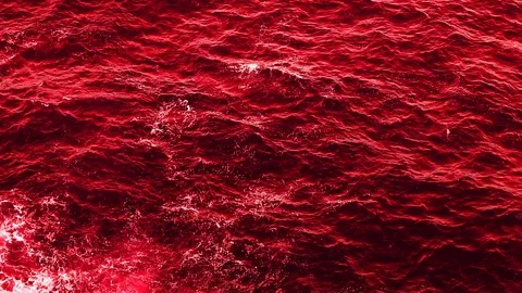 Bloody Sea. Red bloody Waves on the Sea.... | Stock Video | Pond5