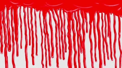 Bloody video transitions on blue screen. | Stock Video | Pond5