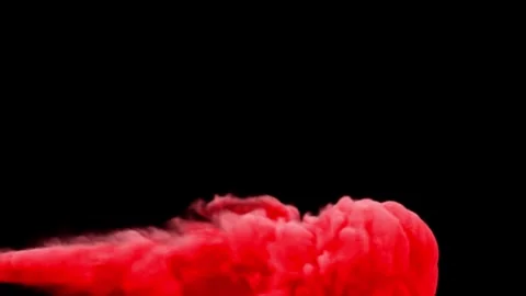 Blowing red smoke effect in depth from t... | Stock Video | Pond5