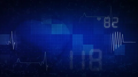 Blue abstract medical background. Animat... | Stock Video | Pond5