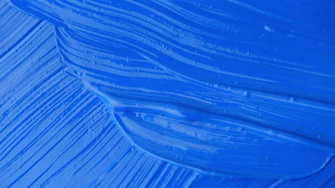 Blue acrylic paint. | Stock Video | Pond5