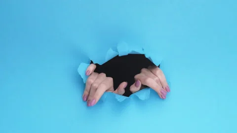 blue ad background breakthrough paper ha... | Stock Video | Pond5